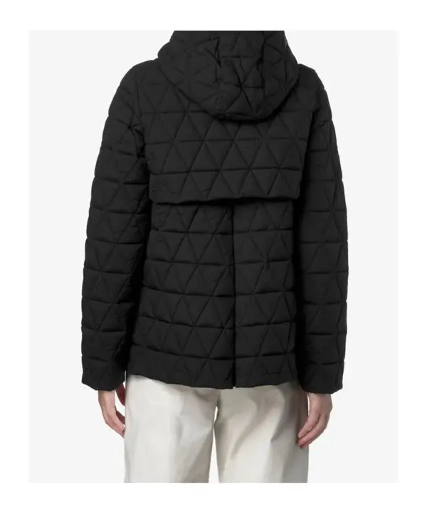 K-WAY Madlaine Diamond Quilted Short Jacket With Hood