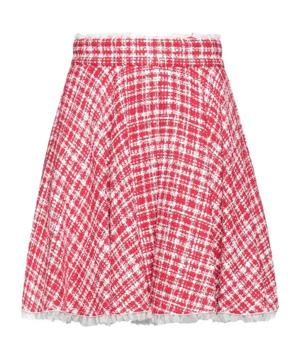 Dolce & Gabbana Plaid Spliced Mini Skirt - Pink