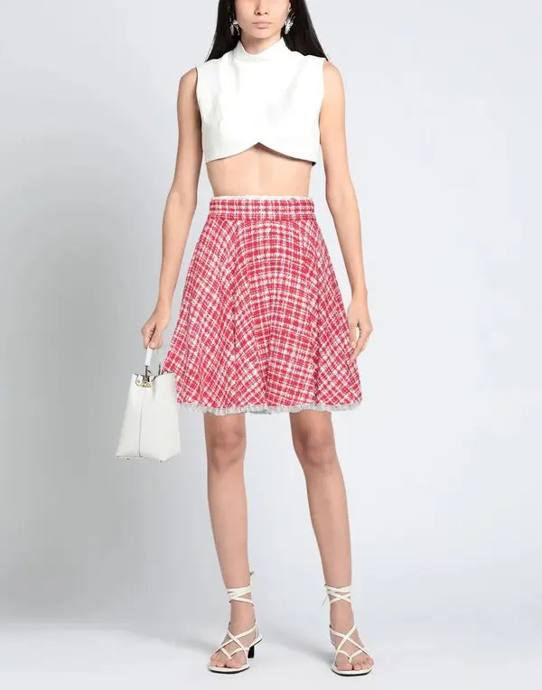 Dolce & Gabbana Plaid Spliced Mini Skirt