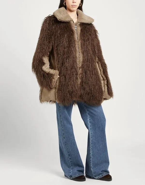 DIESEL® Two-tone Teddy Fleece Coat