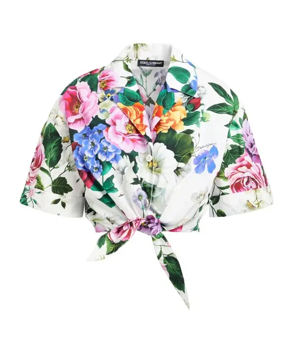 Dolce & Gabbana Floral Print Shirt - White