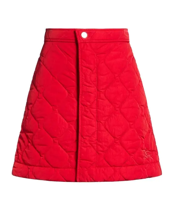 Burberry Quilted Midi Skirt