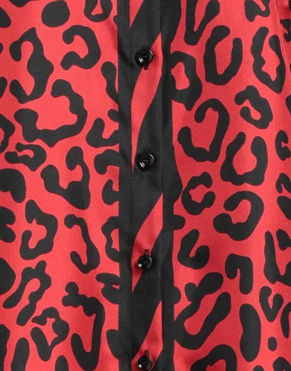 Dolce & Gabbana Leopard Print Satin Shirt