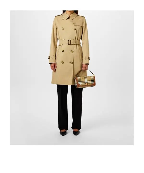 Burberry Checkered Flap Shoulder Bag