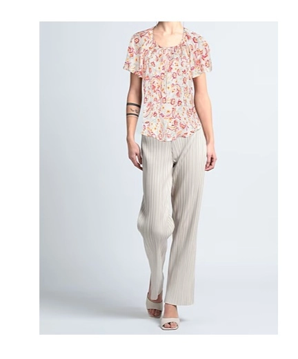 Isabel Marant Étoile Pleated Print Short-sleeved Shirt - White