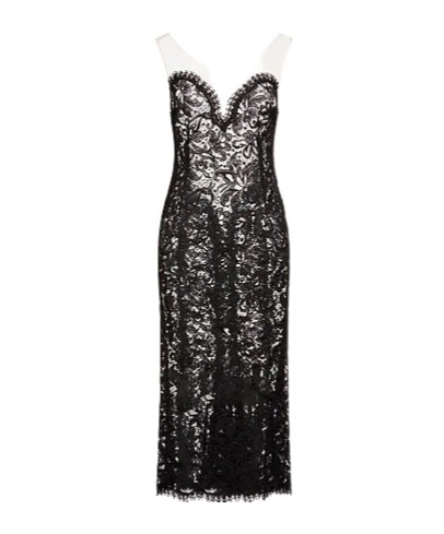 Dolce & Gabbana Lace And Tulle Sleeveless Crewneck Dress