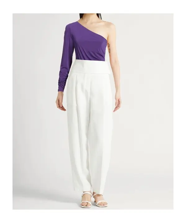 Max Mara One Shoulder Draped Knit Top