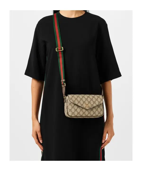 Gucci Logo Cotton Ophidia Mini Bag