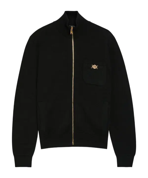 Versace Zip-up Knitted Sweater