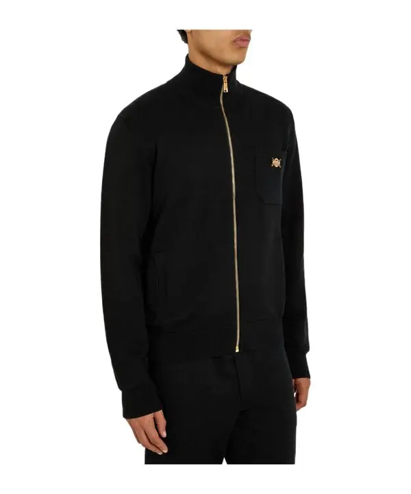 Versace Zip-up Knitted Sweater