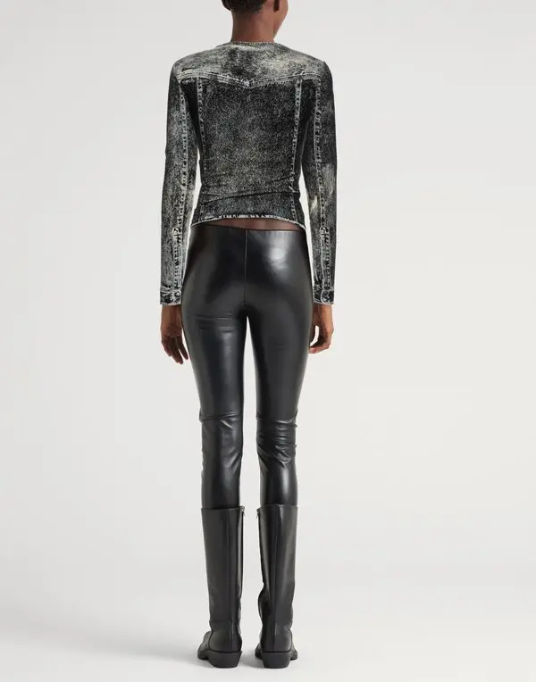 DIESEL® Two-tone Brushed-felt Crewneck Top