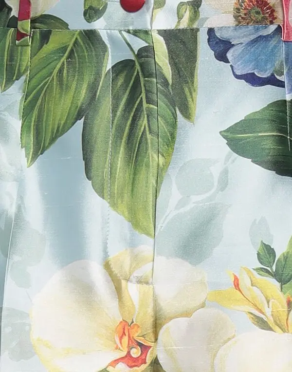 Dolce & Gabbana Floral Print Shantung Shorts
