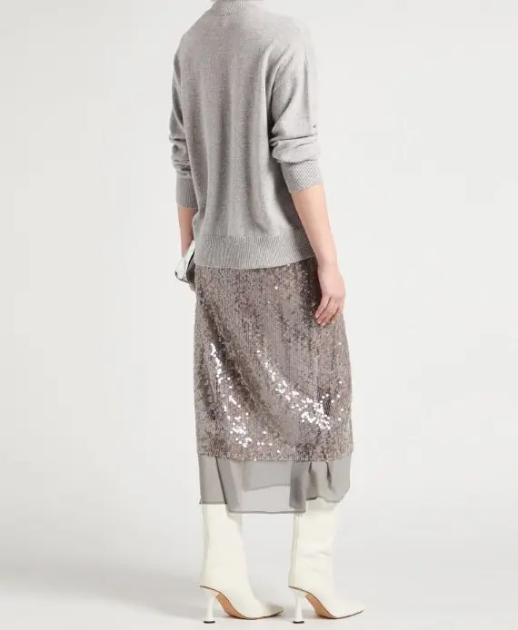 Burberry High Neck Long Sleeve Top