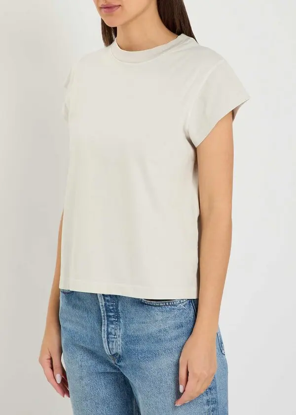 AGOLDE Solid Color Cotton T-shirt