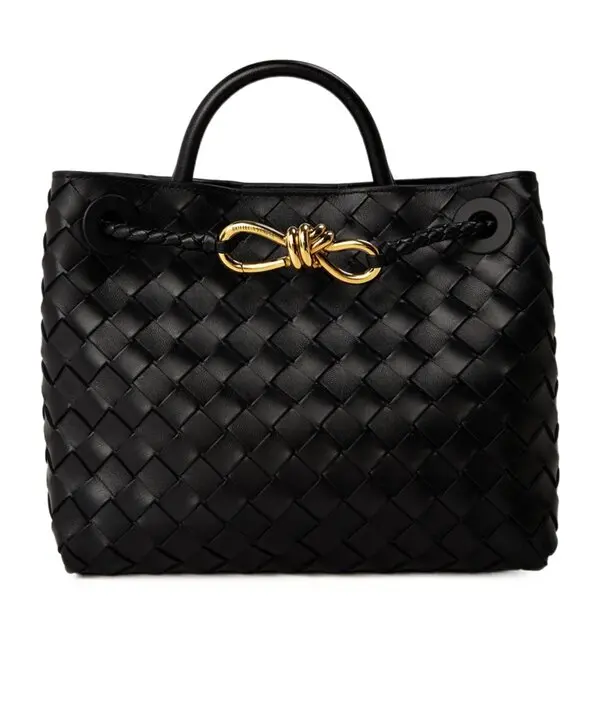 Bottega Veneta Woven Shoulder Bag - Black