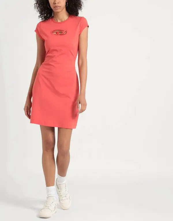 DIESEL® Loose And Comfortable Solid Color T-shirt Dress