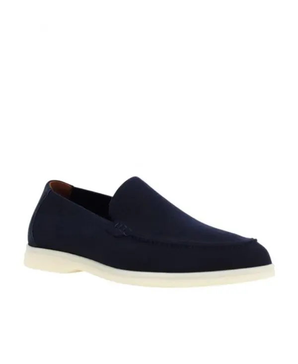 Loro Piana Flat Loafers With Contrasting Soles