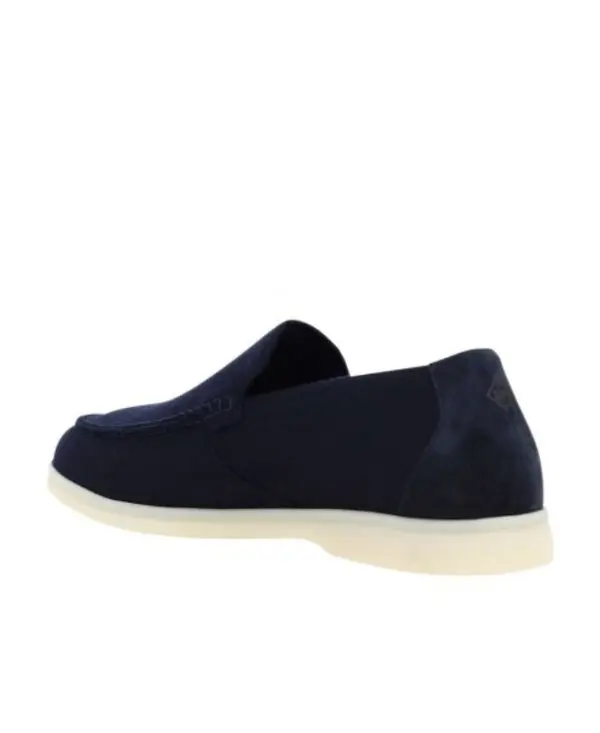 Loro Piana Flat Loafers With Contrasting Soles
