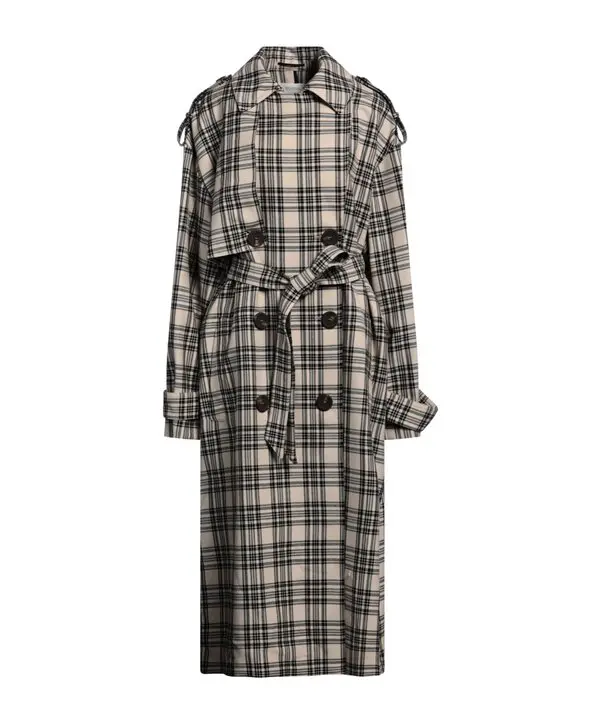 Sportmax Checked Trench Coat