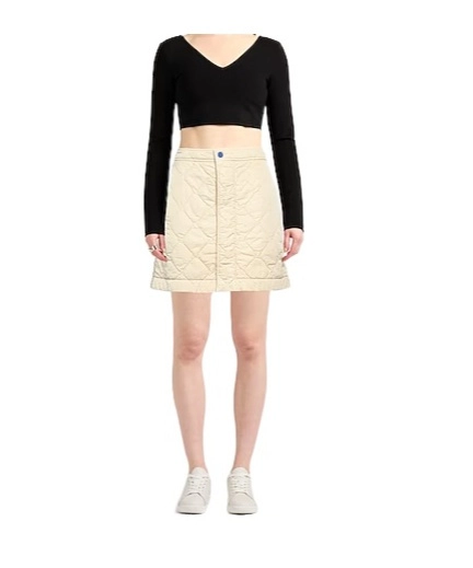 Burberry Quilted Flared Skirt