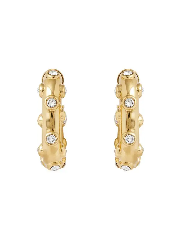 Rabanne Link Crystal-embellished Hoop Earrings