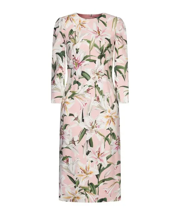 Dolce & Gabbana Floral Print Midi Dress
