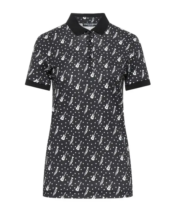 Dolce & Gabbana Short Sleeve Printed Polo
