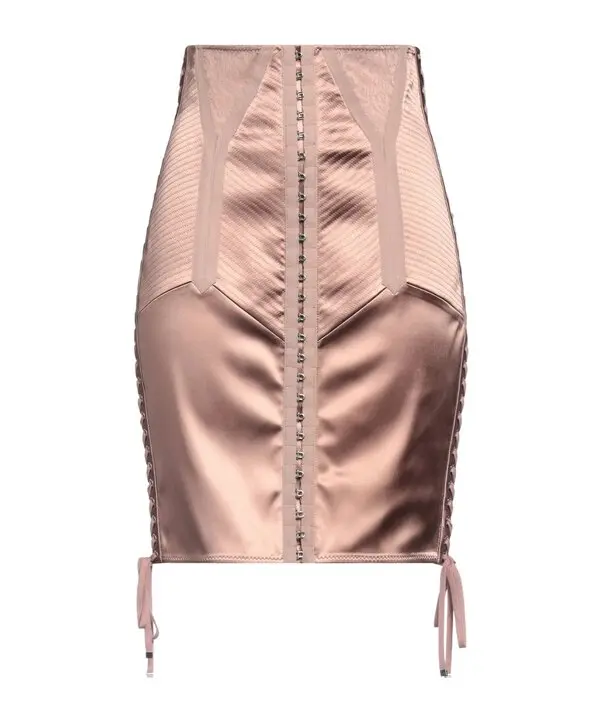 Dolce & Gabbana Lace & Satin Pencil Skirt
