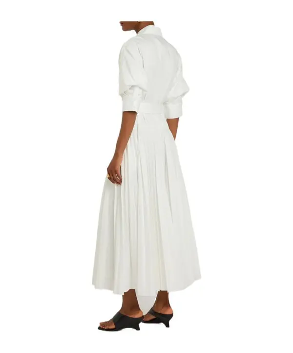 Simkhai Belted Cotton-blend Poplin Maxi Shirt Dress