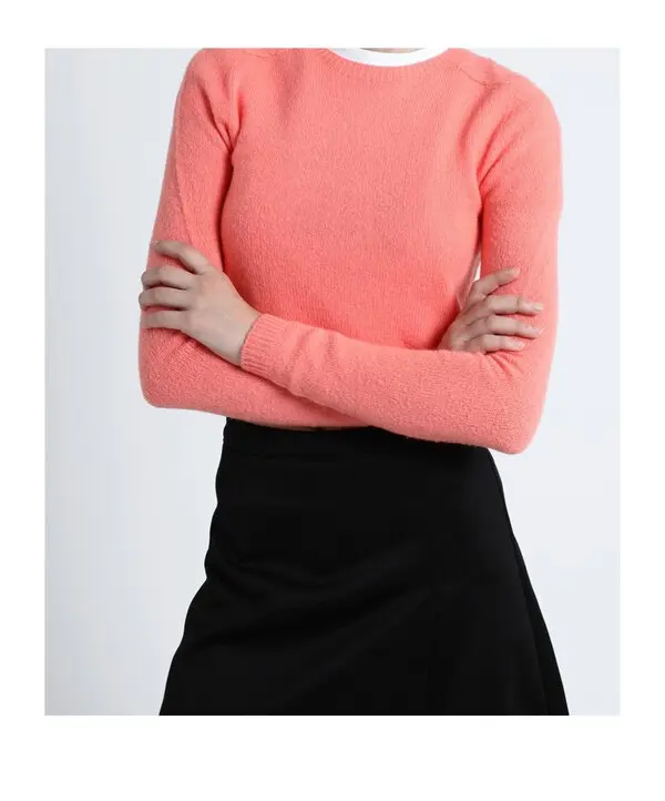 MAXCO. Long-sleeved Crew Neck Knit Sweater