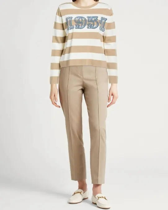 Max Mara Long-sleeved Crew Neck Sweater
