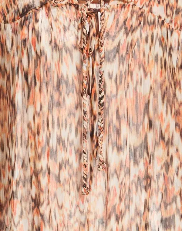 Isabel Marant Étoile Tie Neck Printed Shirt - Nude