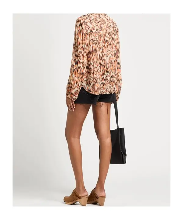Isabel Marant Étoile Tie Neck Printed Shirt - Nude