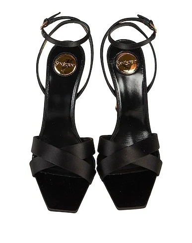 Saint Laurent Two-tone Buckled Square Toe Sandals