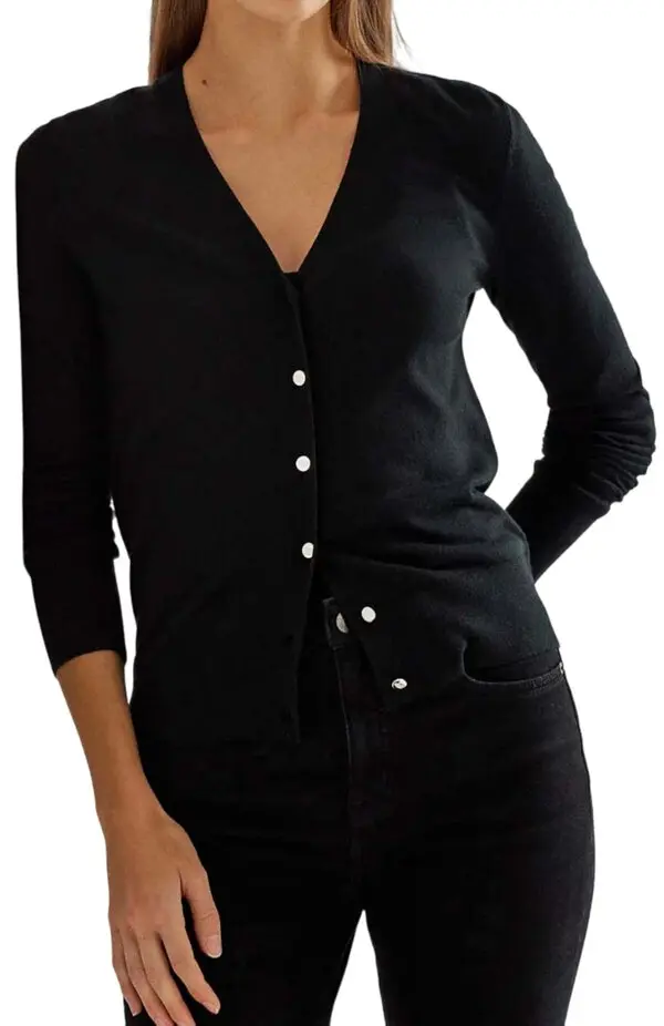 Ralph Lauren V-neck Knitted Cardigan