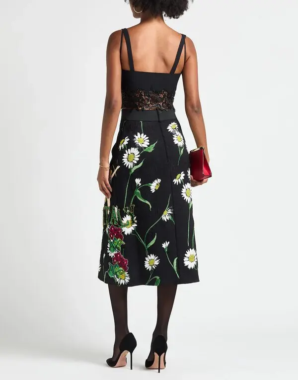 Dolce & Gabbana Embellished Floral Midi Skirt