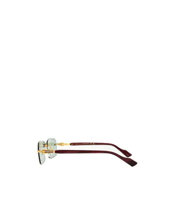 Gucci Rimless Sunglasses With Logo Detail
