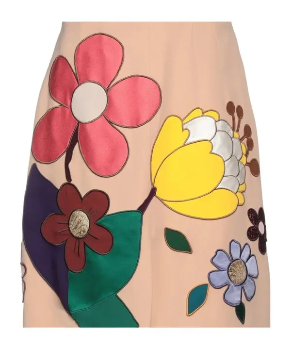 Dolce & Gabbana Woven Skirt - Nude