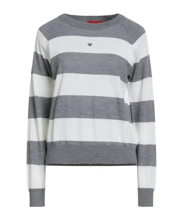 MAXCO. Max&co. Striped Long Sleeve Crew Neck Sweater