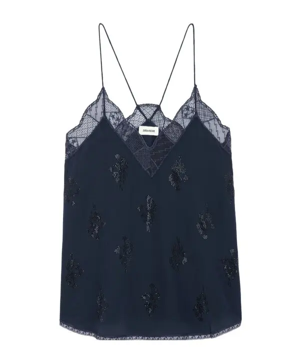 Zadig&Voltaire Voltaire Christy Lace-trim Tank Top