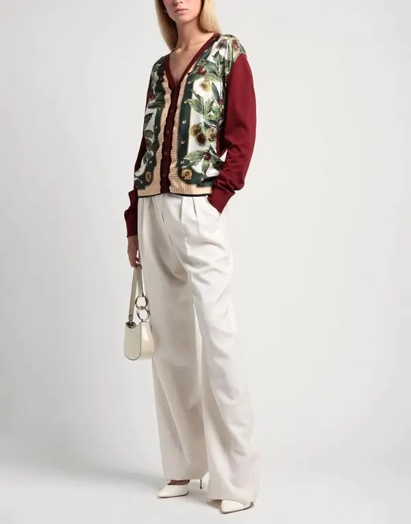 Dolce & Gabbana Floral Print Long Sleeve Knitted Top