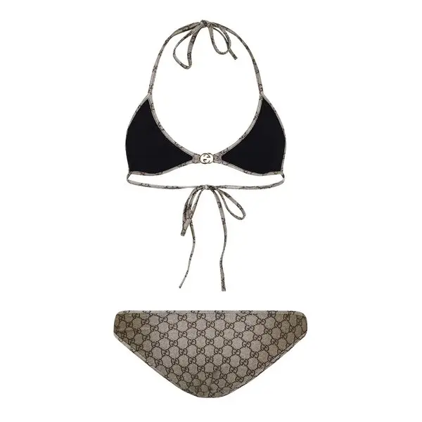Gucci Gg Monogram Triangle Bikini Set