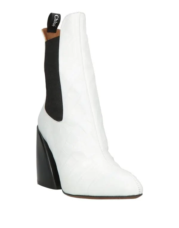 Chloé Embossed Ankle Boots