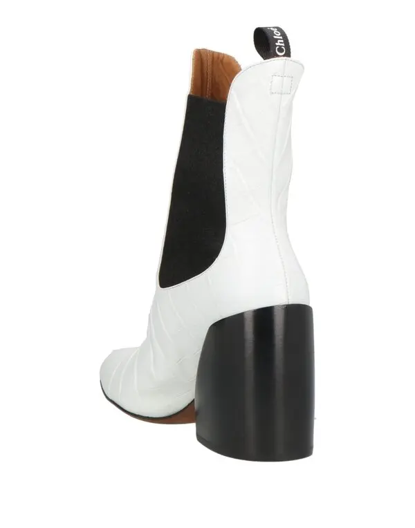 Chloé Embossed Ankle Boots