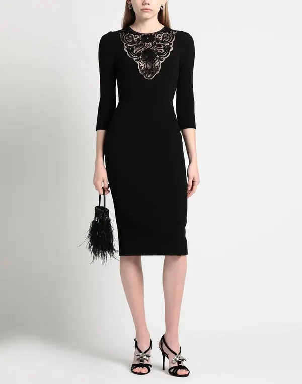 Dolce & Gabbana Lace Spliced Fitted Dress