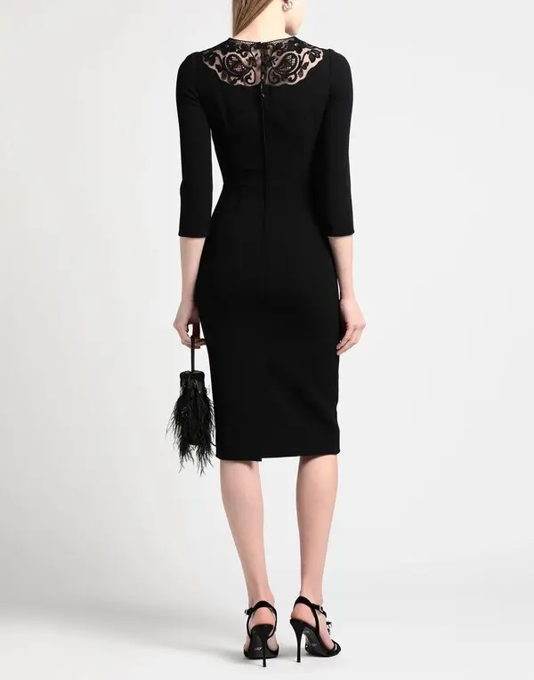 Dolce & Gabbana Lace Spliced Fitted Dress