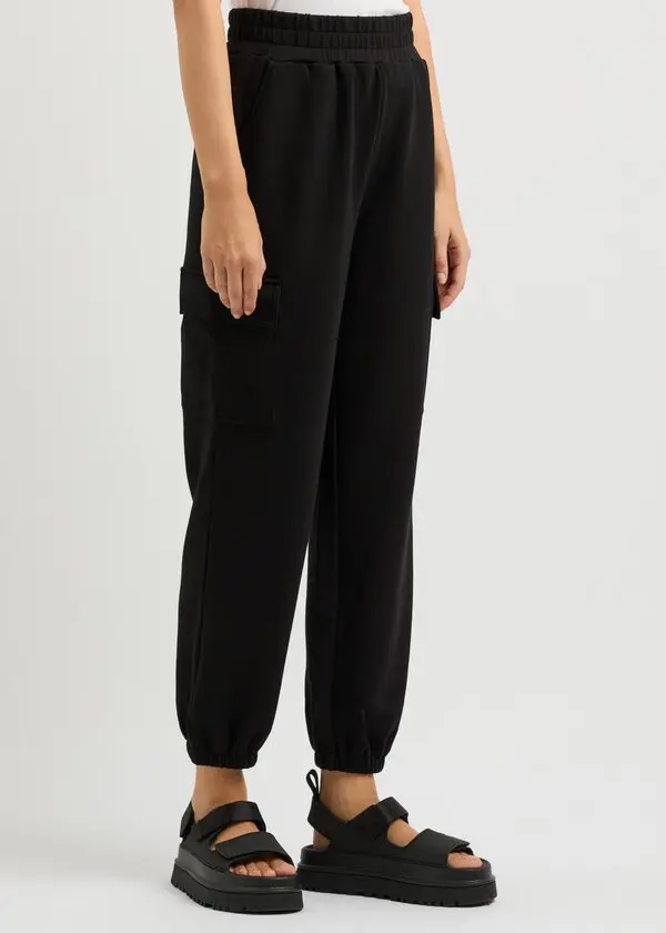 Varley The Cargo Pant Stretch-jersey Sweatpants - Black