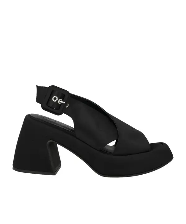GANNI Satin Slingback Heeled Sandals