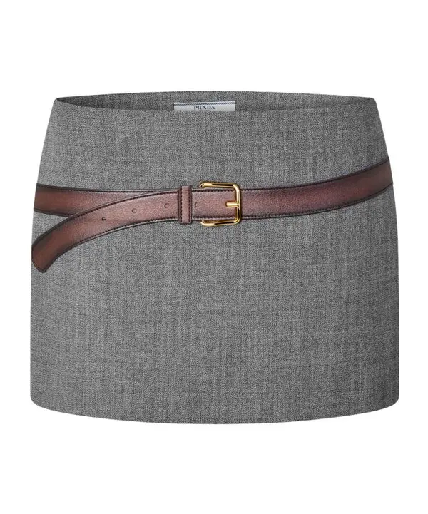 Prada Trompe Mini Skirt