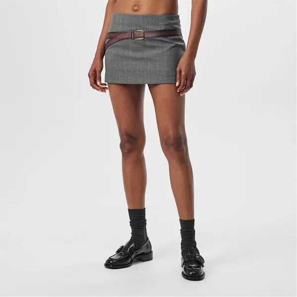 Prada Trompe Mini Skirt